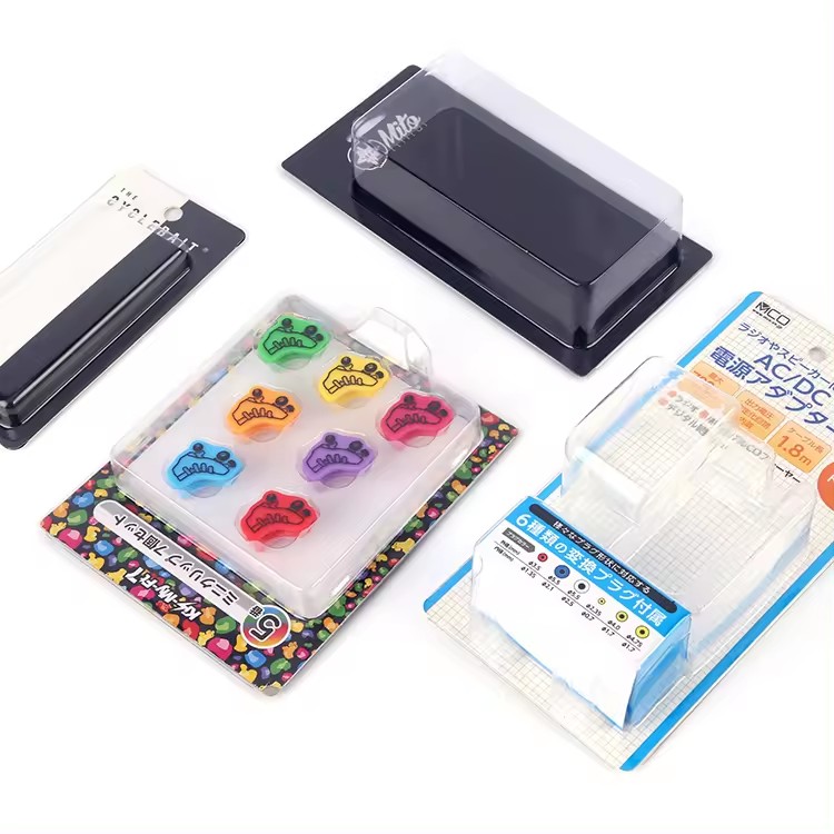 Customized logo transparent blister card packaging