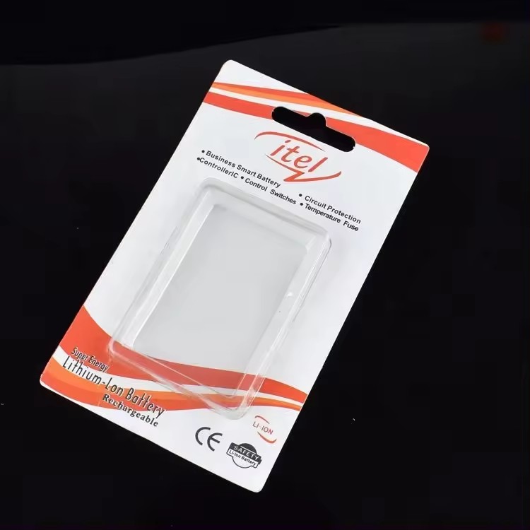Customized logo transparent blister card packaging