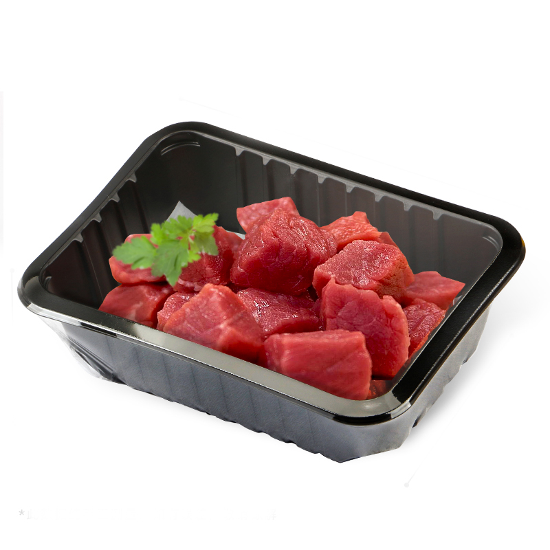 Customizable plastic meat packaging