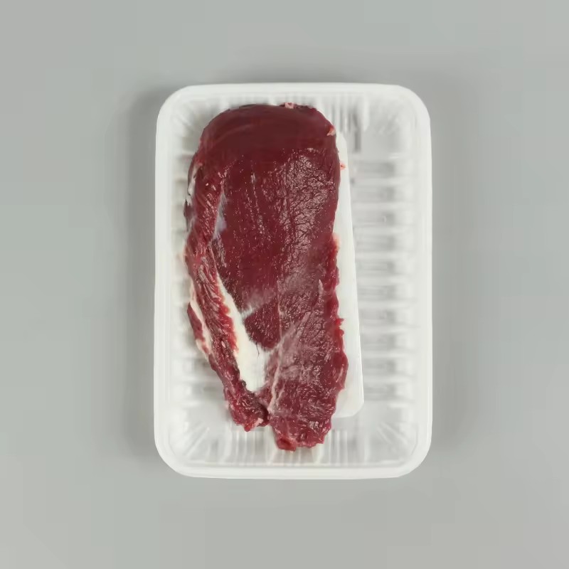Disposable plastic seafood meat packaging
