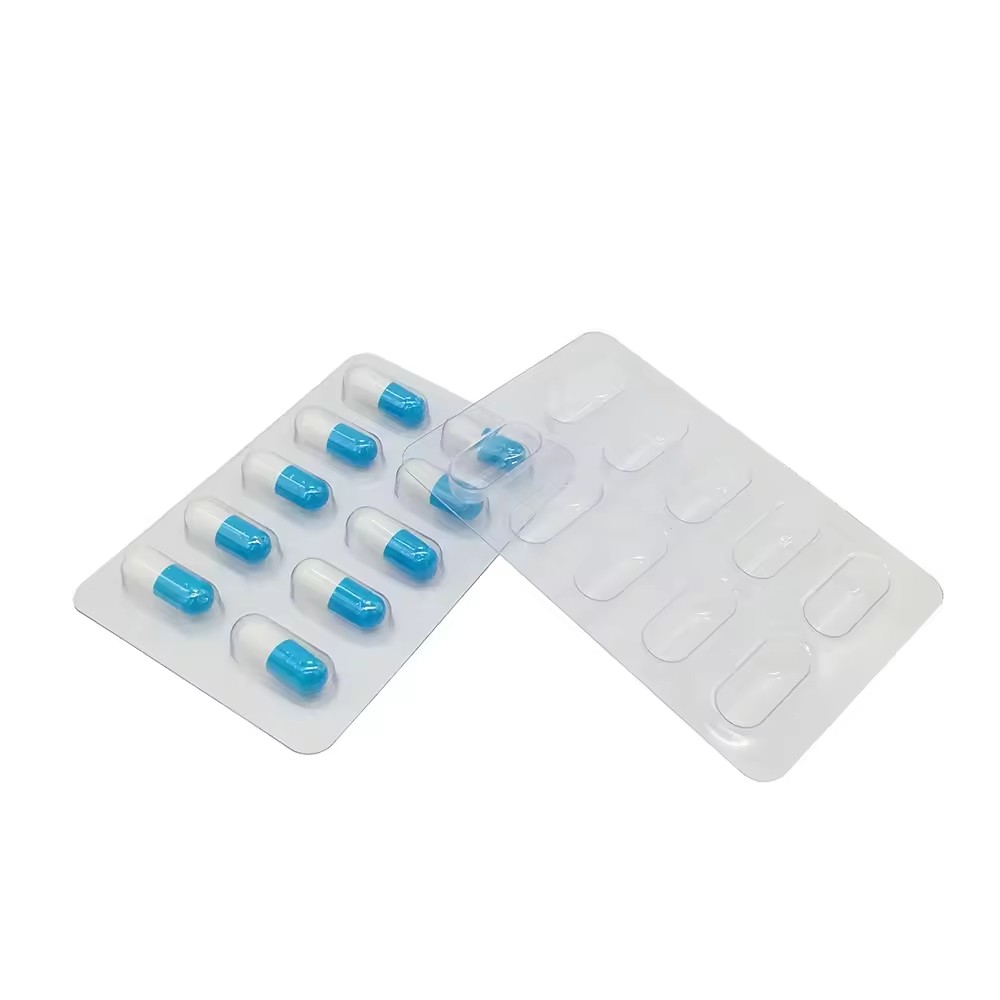 Customized transparent medical blister packaging